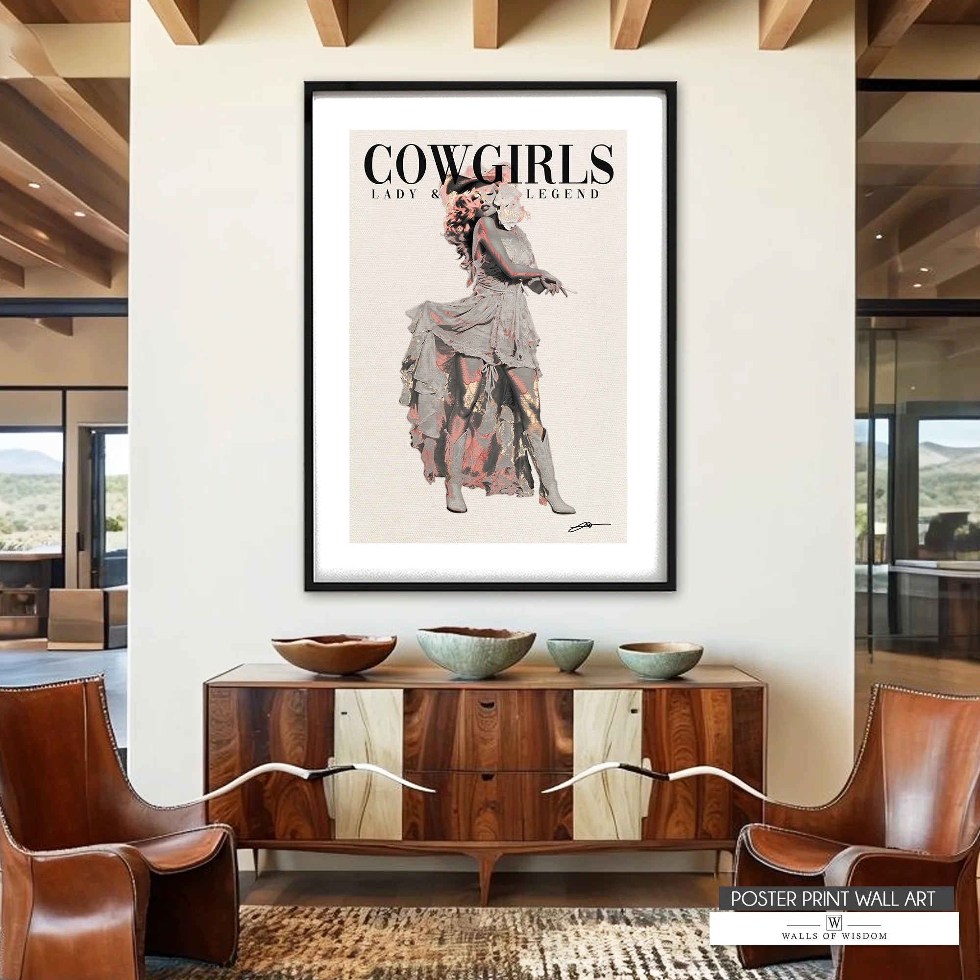 Walls of Wisdom | Large Wall Art Murals & Rustic Western Decor
