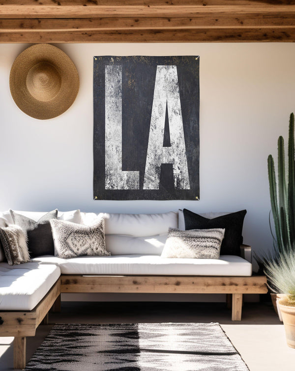 Louisiana Inspired Outdoor Vinyl Bar Sign - LA State Distressed Typogr ...