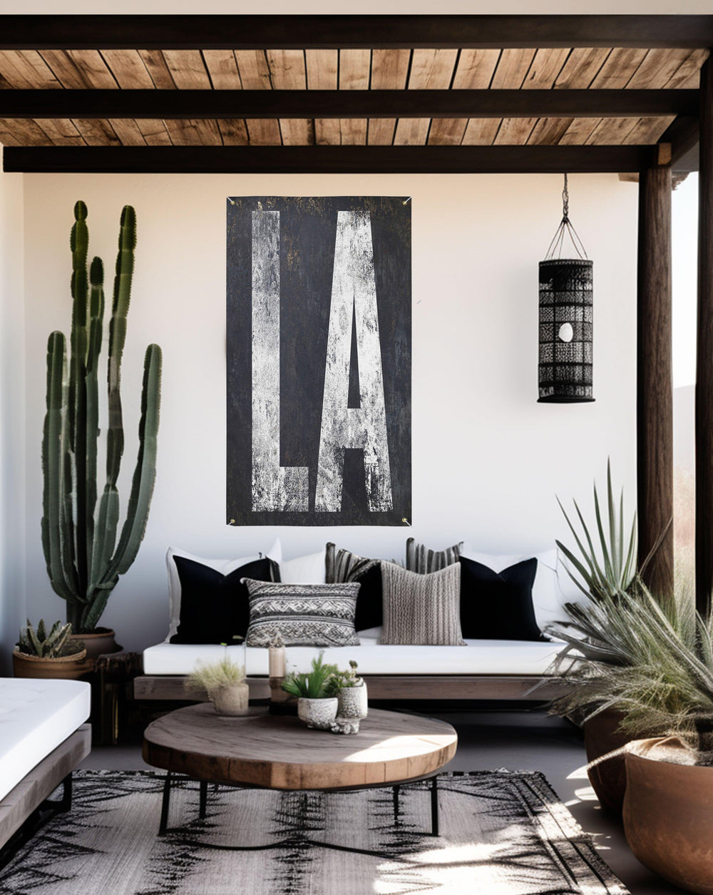 Louisiana Inspired Outdoor Vinyl Bar Sign - LA State Distressed Typogr ...