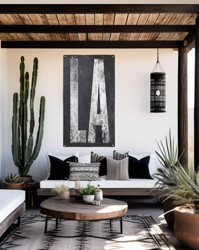 Louisiana Inspired Outdoor Vinyl Bar Sign - LA State Distressed Typogr ...